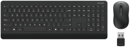 Amazon.com: Microsoft Wireless Desktop 900 - Black. Wireless Keyboard ...