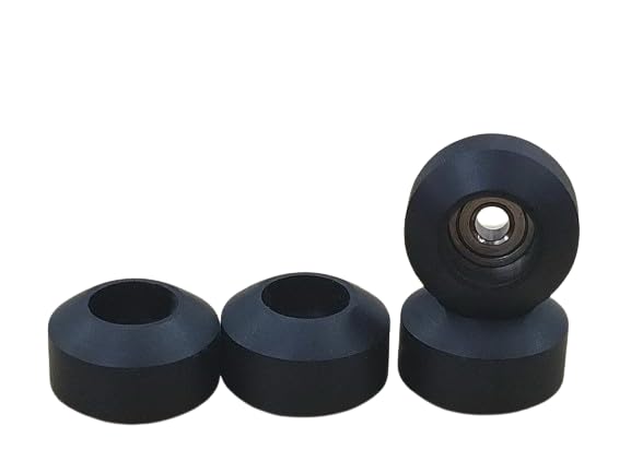 Buy LEEFAI Urethane Professional Fingerboard Wheels Black Mini Finger ...