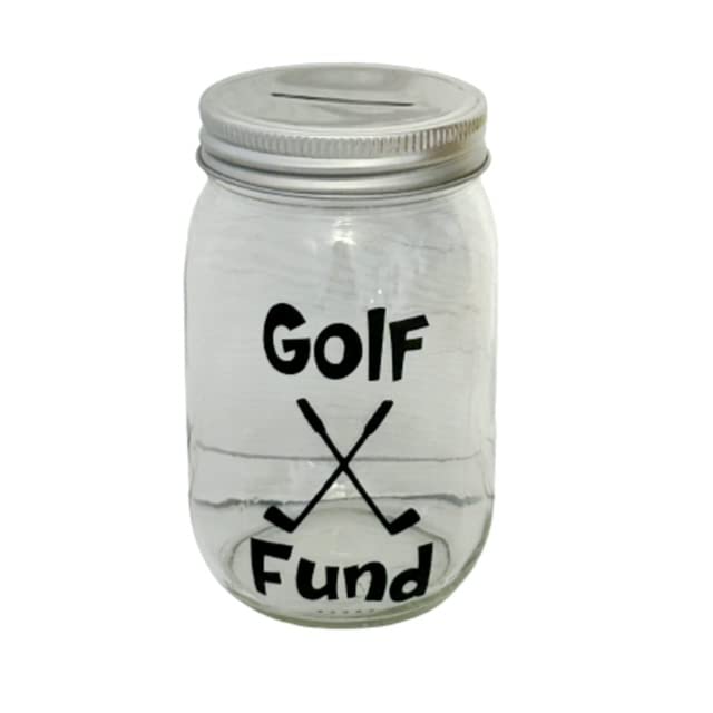 Amazon.com: Golf Fund, Piggy Bank, Mason jar bank, Gift for Golf Lover ...