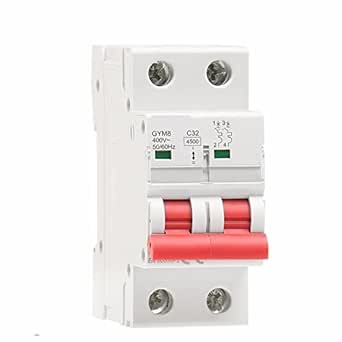 GYM8 Double Pole Din Rail MCB 4.5KA Miniature Circuit Breakers 63A AC Type CE CB SEMKO Approved ...