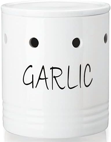 Amazon.com: BosilunLife Garlic Keeper for Counter - Garlic Container ...