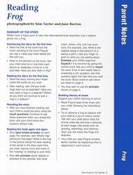 DIALOGIC READING BOX PARENT FOLDER FOR FROG: NCLD / CURRICULUM ...