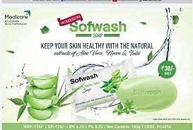 Buy Modicare Sofwash Aloe Vera, Neem & Tulsi Soap (Set Of 5 Soaps ...