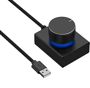 ZAMPEQ USB Audio Volume Control Knob with One Key Mute Function - Multimedia Controller for PC ...