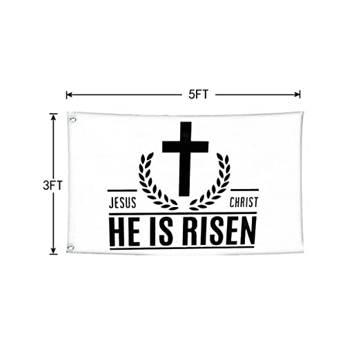 Snapklik.com : LUCKGEEY Jesus Christ He Is Risen Flag 3x5FT For Indoor ...