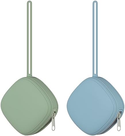 Amazon.com : Swelive 2 Pack Silicone Pacifier Holder Case, Portable ...