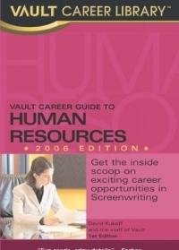 Vault Guide to Human Resources Careers: Strayer, Susan: 9781581313697 ...