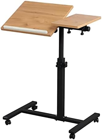 Portable Tilting Mobile Laptop Computer Desk -OZHOMY Height-Adjustable ...