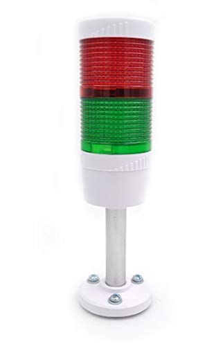 2 Tier, LED Tower LAMP, 24V DC, (RED, Green) by Surya Manufacturing ...