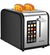 Amazon.com: Mecity 4 Slice Toaster with Touch Screen Control, 4 Wide ...