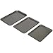 GoodCook Nonstick Steel 3-Piece Cookie Sheet Set, Gray, Small, Medium ...