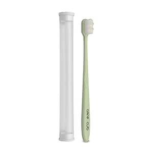 Buy CARECUB Green ZigZag Toothbrushes with White Bristles - BPA-Free ...