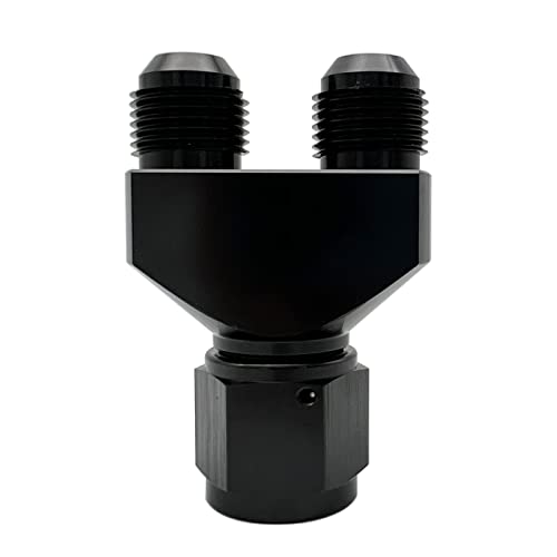 Snapklik.com : KRD PERFORMANCE Aluminum Y Block Adapter Fittings -6 AN ...