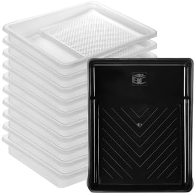 Amazon.com: Bates- Paint Tray Set, 9-Inch, 12 pcs, Plastic Paint Tray ...