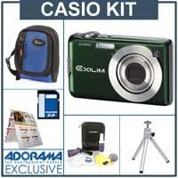 Amazon.com : Casio Exilim Card EX-S12GN Digital Camera Kit, Green ...