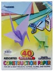 Amazon.com : A+ Homework Construction Paper - 9" x 12" - 40 Sheets ...