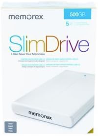 Amazon.com: Imation Memorex Slimdrive Portable Hard Drive - 500 Gb ...