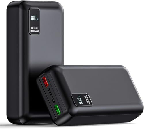 Amazon.co.jp: Mobile Battery, Large Capacity, 51,600 mAh, Fast Charging ...