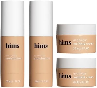 Amazon.com: hims Everyday Moisturizer 2 Pack & Goodnight Wrinkle Cream ...