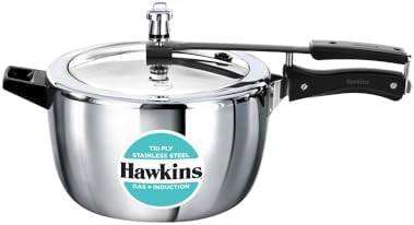 Buy Hawkins 7 Litre Triply Stainless Steel Pressure Cooker,Wide Cooker ...