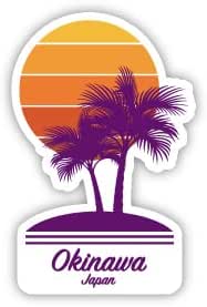 Amazon.com - Okinawa Japan Souvenir Vinyl Decal Sticker Palm Design 4 Inch