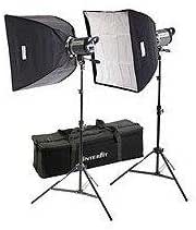 Amazon.com : Interfit INT193 Stellar X 1000 Halogen Twin Softbox ...