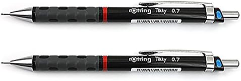 Amazon.co.jp: Rotring Tikky シャープペンシル 0.7mm ブラック 色分け済み - 1904696-2本 : 文房 ...