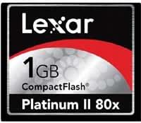 Amazon.com: Lexar 1GB Platinum II 80X Compact Flash CF1GB-80-664 ...