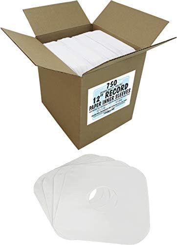 Amazon.com: 12" Vinyl Record Sleeves - Heavyweight White Paper Inner ...