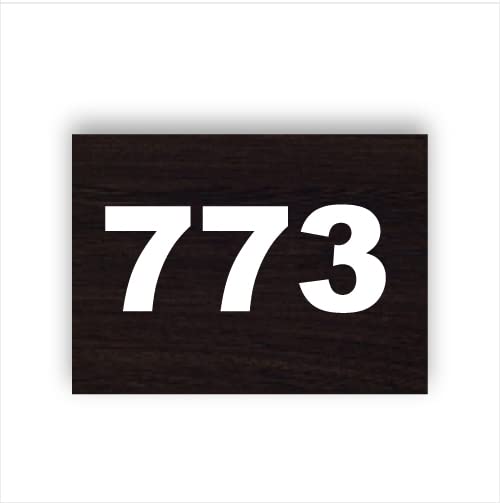 Number - 773, Wooden Number Plate, 18mm Thickness Wood Board,Wood Board ...