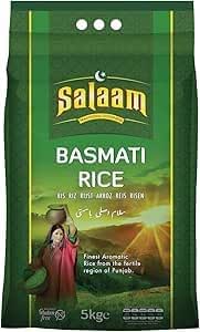 Salaam Basmati Rice 5kg | Premium Long-Grain Basmati Rice | Naturally ...