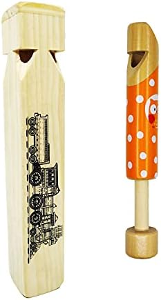Amazon.com: Fartime 2PCS—Wooden Train Whistle and Wooden Slide Whistle for Music Instrument ...