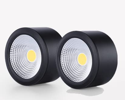 Buy CITRA 5W Led Slim Cob Surface Ceiling Light Black Body - Warm White ...