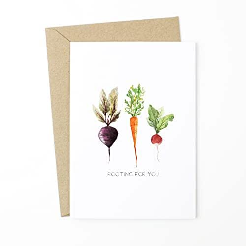 Amazon.com: Rooting For You - Punny Motivational Card, Congratulations ...