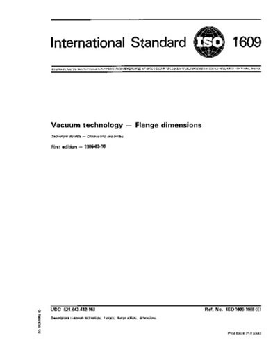 ISO 1609:1986, Vacuum technology - Flange dimensions: International ...