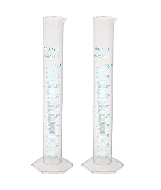 PUSHPA Measuring Transparent Graduated Cylinder for Laboratory Test for ...