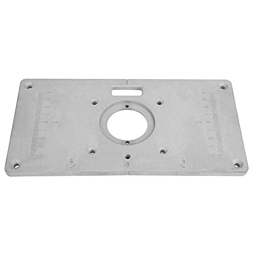 Oumefar Router Table Insert Plate 235mm x 120mm x 8mm Aluminum Alloy ...