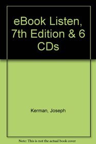 Amazon.com: Listen, 7th Ed. 6-cd Set With E-book: 9780312604042: Kerman ...