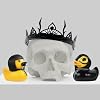 Amazon.com: GangZhENgSd Goth Satanic Duck, Resin Punk Ducks, Gothic ...