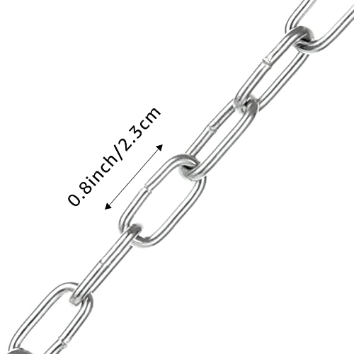 MIVIDE 2 Pack 5M Chain, 3mm Heavy Duty Chain, Galvanised Chain, 3mm ...