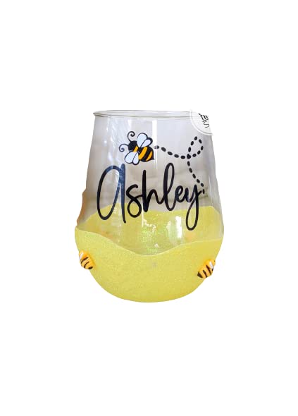 Amazon.com: Bumblebee Wine Glass, a perfect vacation wine glass or bee ...