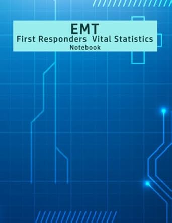 EMT: EMT and First Responders Vital Statistics Notes Book | Track Vital ...