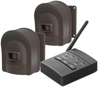 Amazon.com: 1/2 Mile Hosmart Driveway Alarm Wireless Sensor System ...