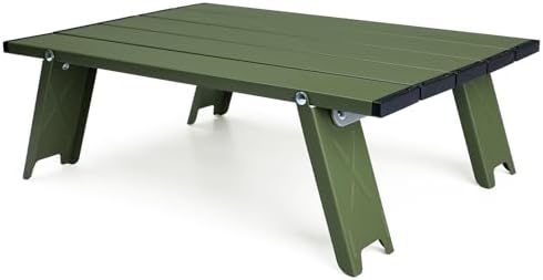 Neloheac Ultralight Aluminum Compact Mini Camping Folding Table with ...