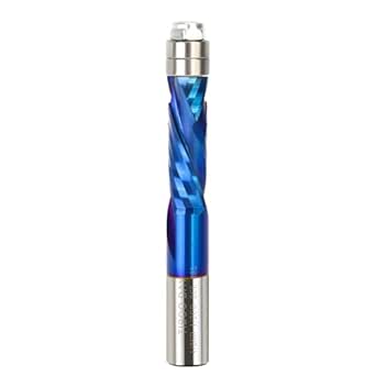 Compression Spiral Flush Trim Router Bit 1/2 inch Solid Carbide Flush ...