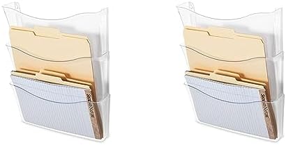 Amazon.com : Rubbermaid Unbreakable Expandable Three-Pocket Wall File ...