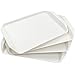 Amazon.com: Lesbin White Plastic Fast Food Serving Trays, 16.9-Inch by ...