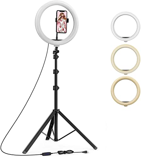 YOZTI 11 Inch Big LED Ring Light for Camera, Phone TikTok YouTube Reels ...