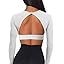 Amazon.com: Danysu Open Back Crop Tops with Removable Pad Backless ...
