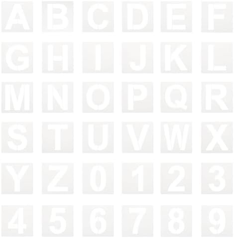 Amazon.com : uxcell 36pcs Alphabet Cake Stencils A-Z Letters Stencils ...